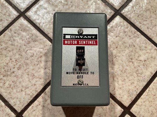 BRYANT ELECTRIC MOTOR SENTINEL SWITCH (price lowered) | eBay