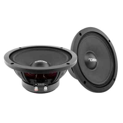2x DS18 8" Motorcycle Car Audio Mid-Range Midrange Speaker 1400W 8 Ohm ...