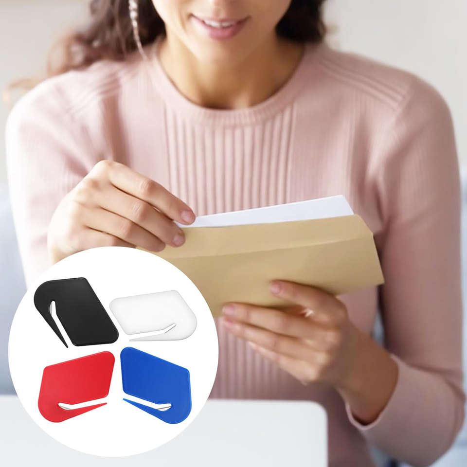 Letter Opener Envelope Slitter 4 Pcs Plastic Letter Openers Blade ...