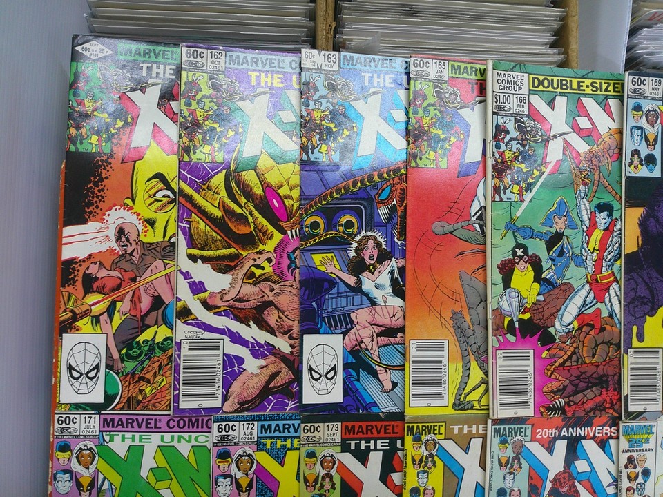UNCANNY X-MEN 161-163 165 166 169-175 206 214 (Lot of 14) 11 Newsstand ...