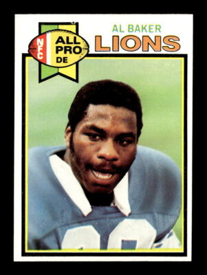 1979 Topps #75 Al Baker Detroit Lions Rookie RC EX-MT+ Football Card ...