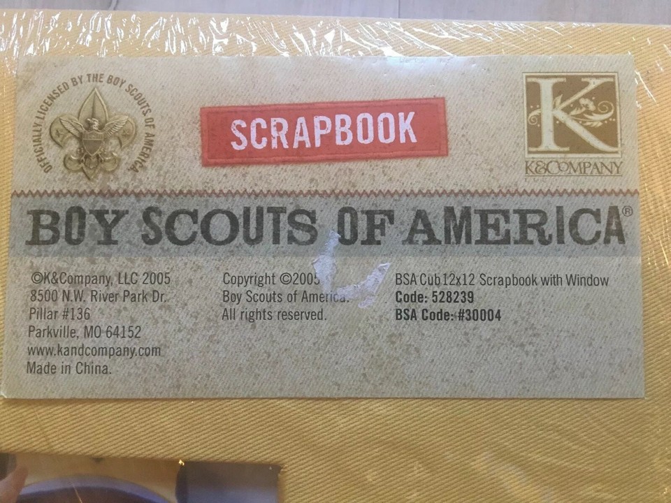 Boy Scouts of America Cub Scouts 12x12 Scrapbook Album K &Company BSA ...