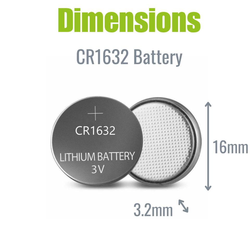 CR1632 x 5 Batteries Button Cell Battery Lithium 3V Button Coin Cell CR ...
