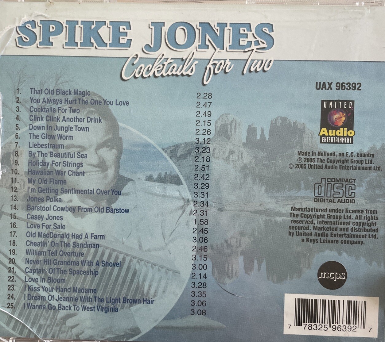 Cocktails For Two by Spike Jones (CD, 2005, United Audio Entertainment ...