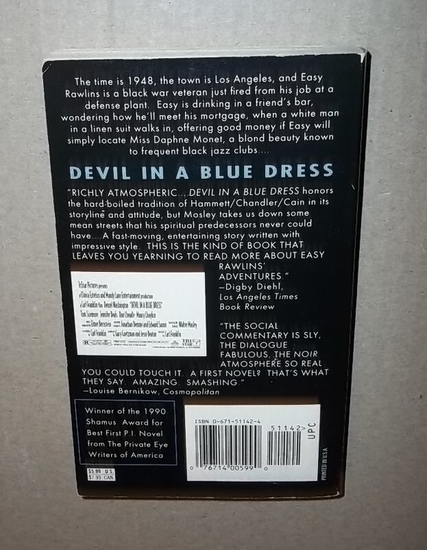 Devil In A Blue Dress by walter mosley Pocket Books 1991 denzel movie ...