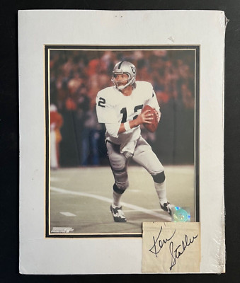 Ken Stabler Signed Vintage 8x10 Autograph Photo Raiders Matted Ready to ...