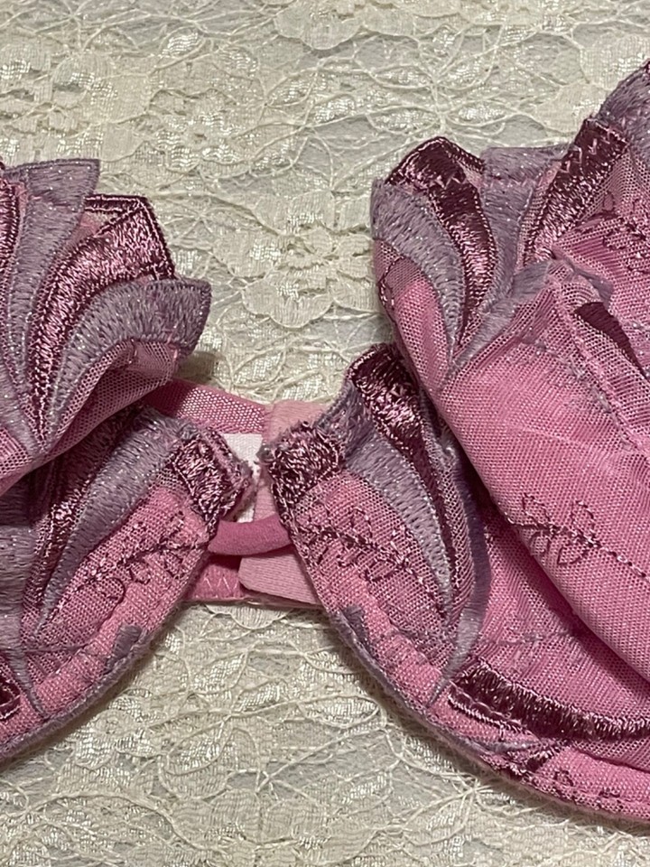 Intimo Privato Padded Demi Bra 32B Shimmery Pink Made in Italy $125 ...