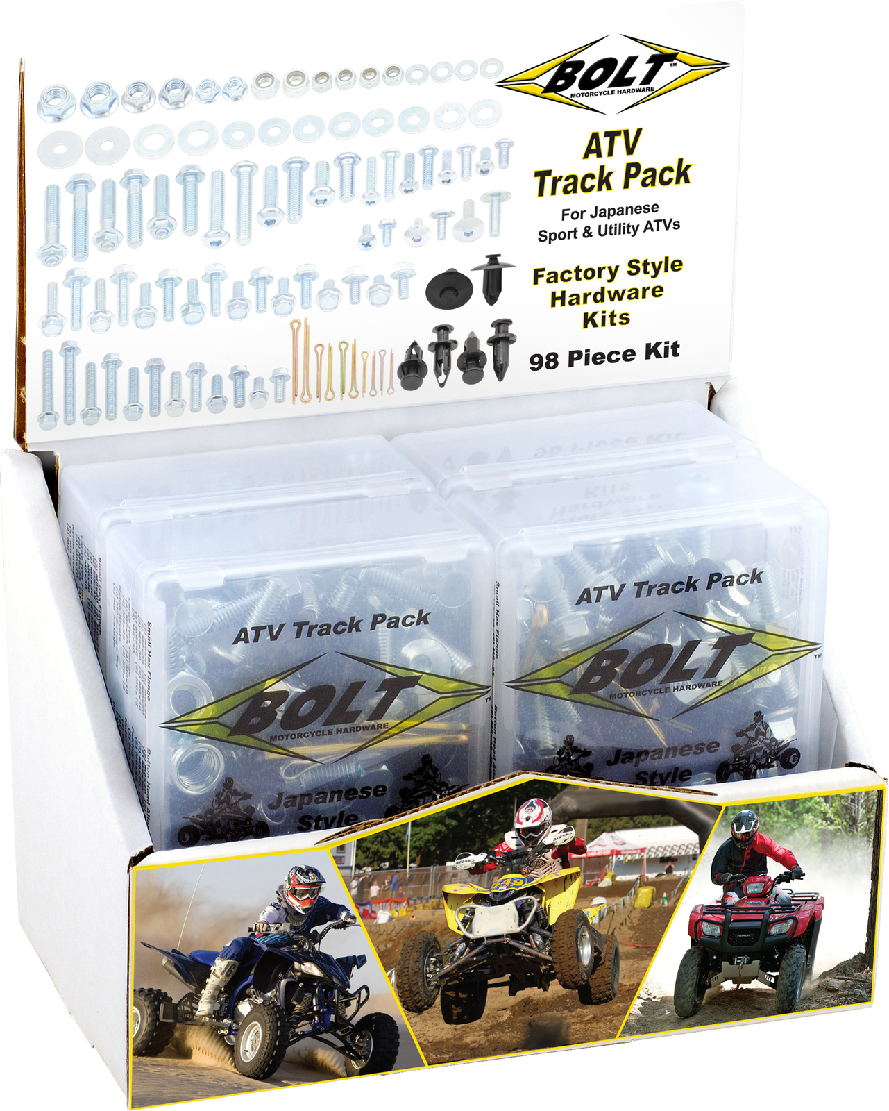 BOLT ATV TRACK PACK 6/PK DISPLAY PART# 2007-6ATP | eBay
