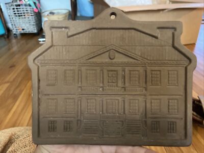 HARTSTONE Stoneware Cookie Mold Historic Drayton Hall building 7”x6 ...