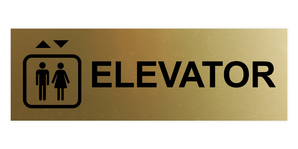 Elevator Directional Sign