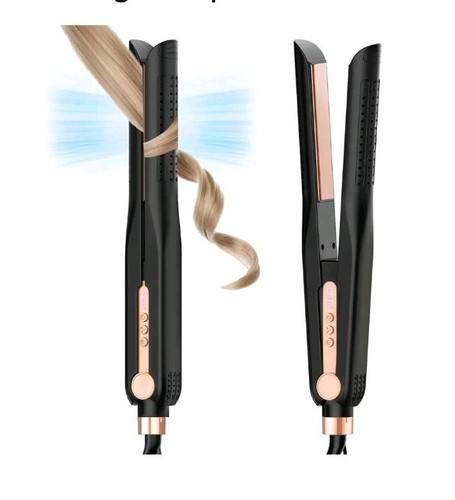Airflow Styler, Titanium Flat Iron Hair Straightener & Curler, Black ...