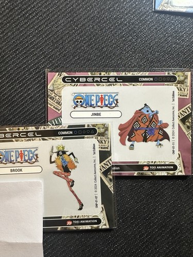 One Piece Cybercell First Editions, Lot Of 13 (3) Rares (10) Commons ...