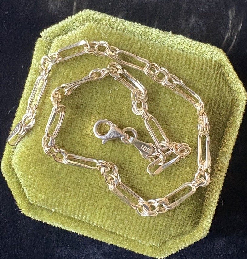 10K Yellow Gold Bracelet Fancy Link Chain RL Peru Not Scrap | eBay