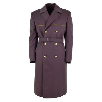 Original Slovakian army coat warm winter heavy overcoat military ...