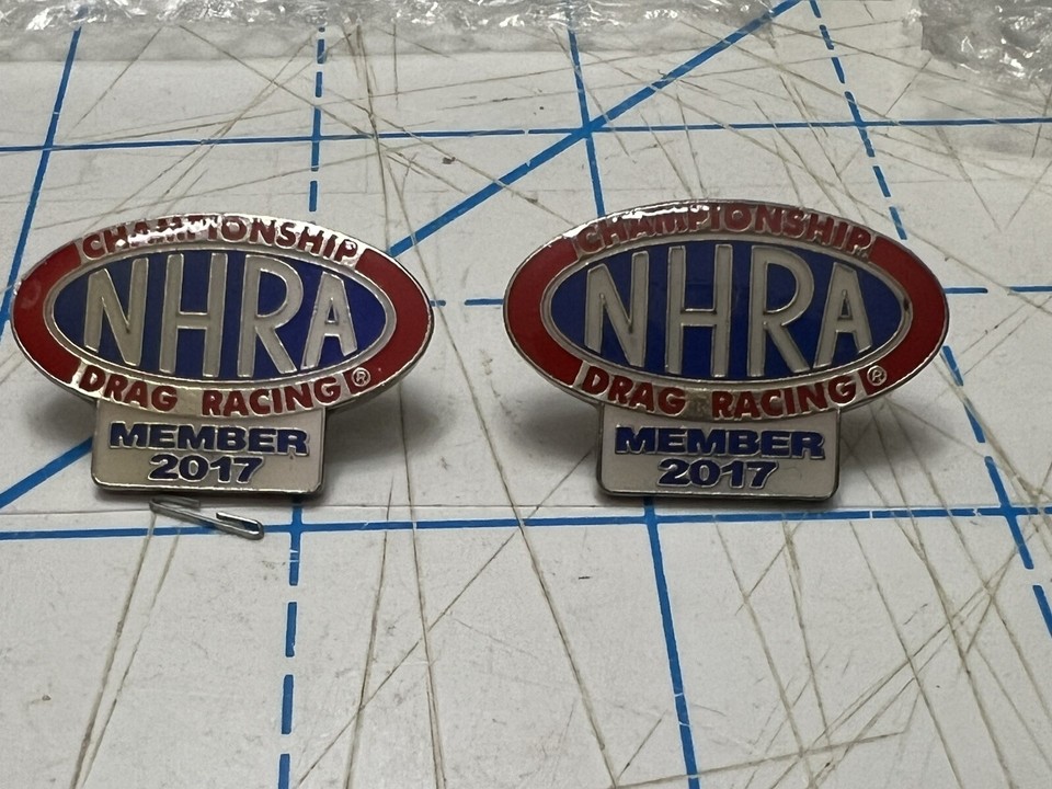 NHRA National Hot Rod Drag Racing (2) Member 2017 Lapel Pin | eBay