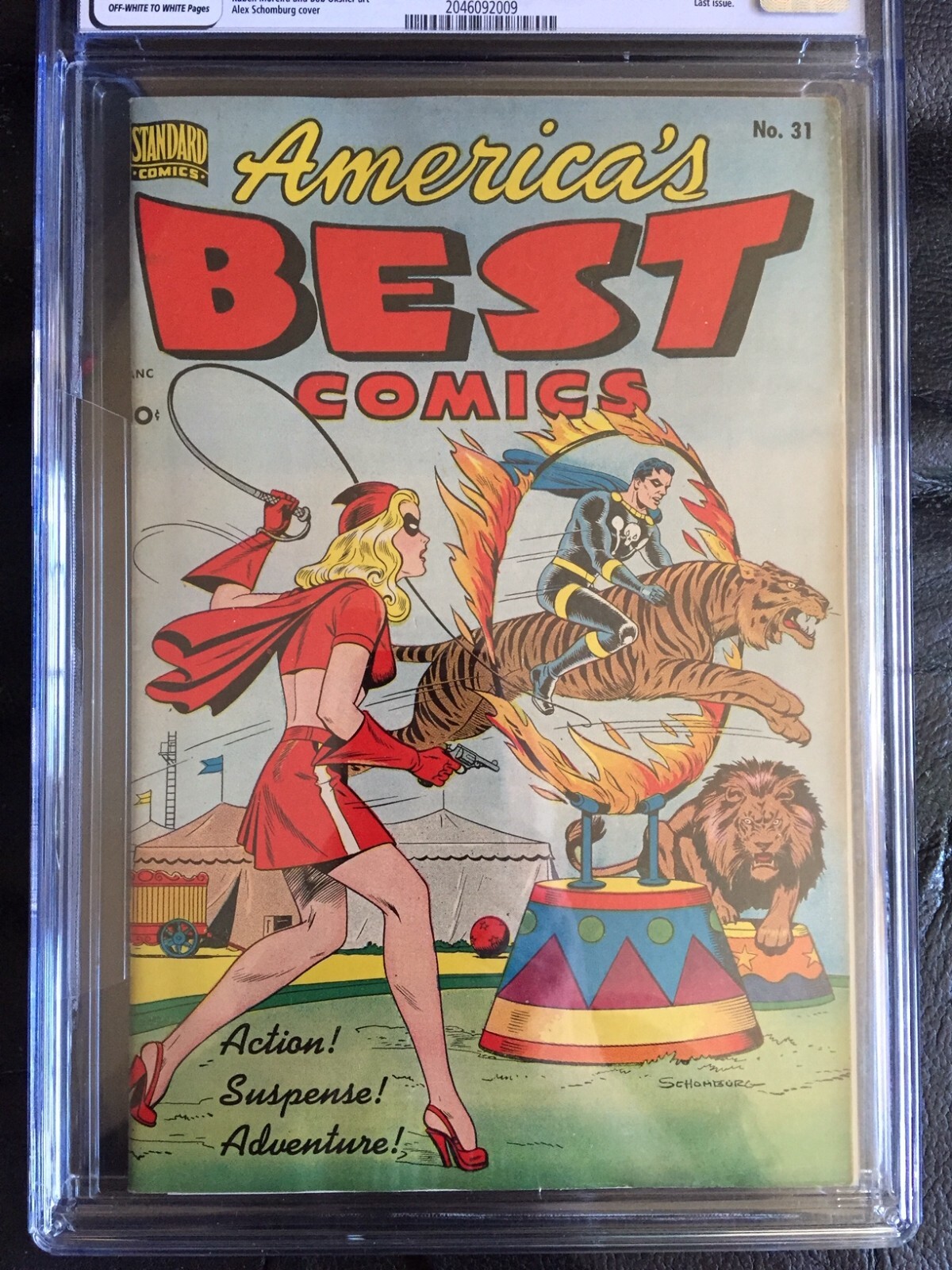 AMERICA'S BEST COMICS #31 CGC VF+ 8.5; OW-W; Schomburg cvr! last issue ...