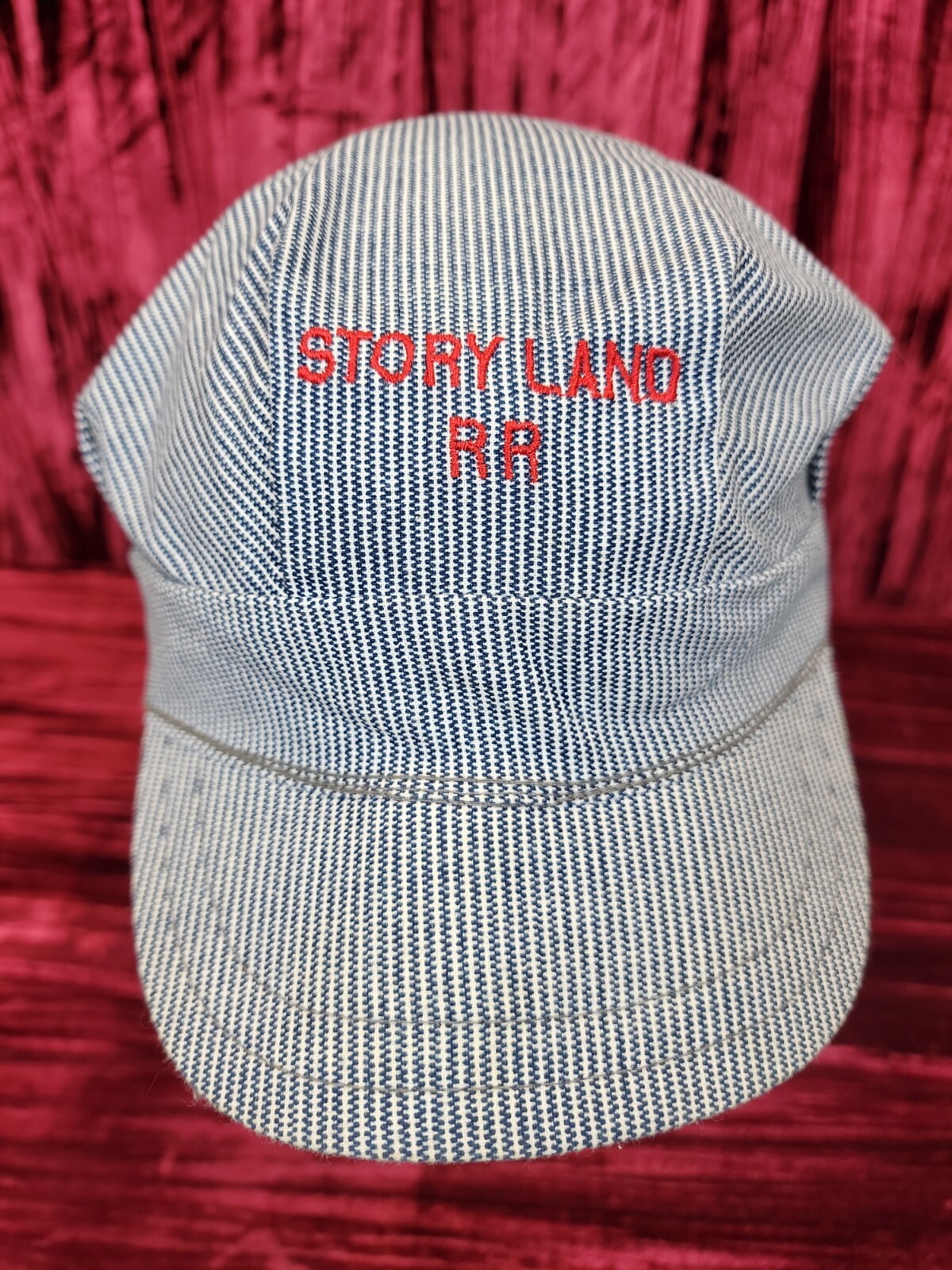 Vintage Storyland Railroad Striped Train Conductor Hat NH Amusement ...