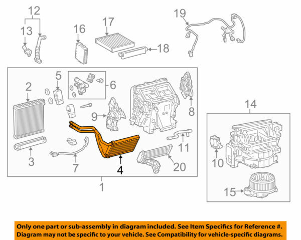 87107-60430 Toyota Unit sub-assy, heater radiator 8710760430, New ...