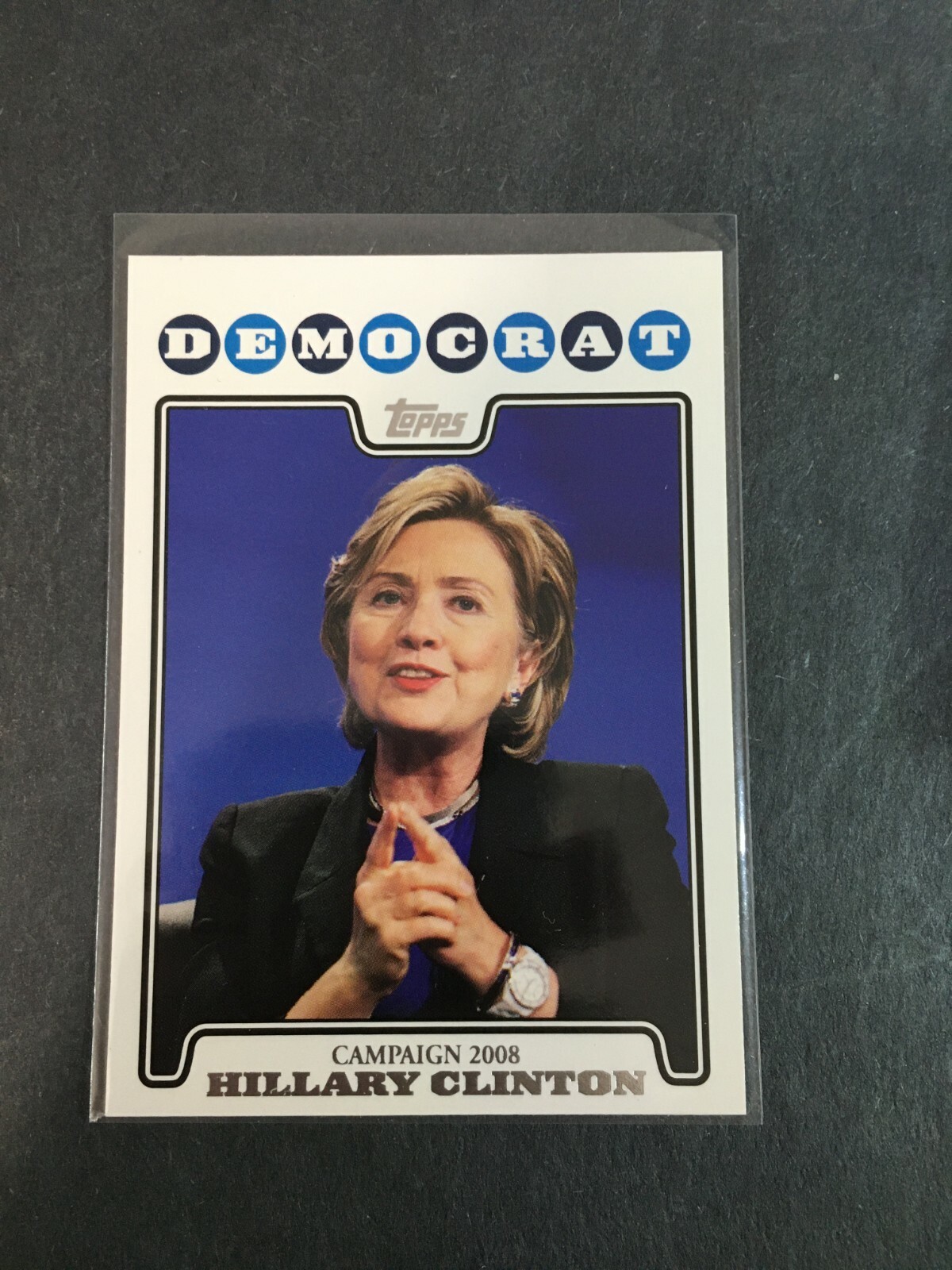 F162,320 2008 Topps Campaign 2008 #HC Hillary Clinton | eBay