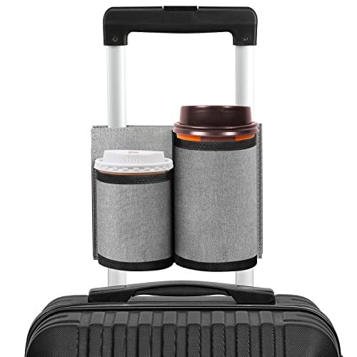 Luggage Travel Cup Holder Suitcase Beverage Cup Caddy Holds 2 Cups for ...