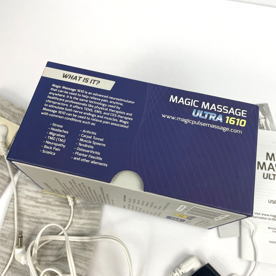 Magic Message Ultra 1610 TENS EMS Unit Electrode Pads, Socks, Wires ...