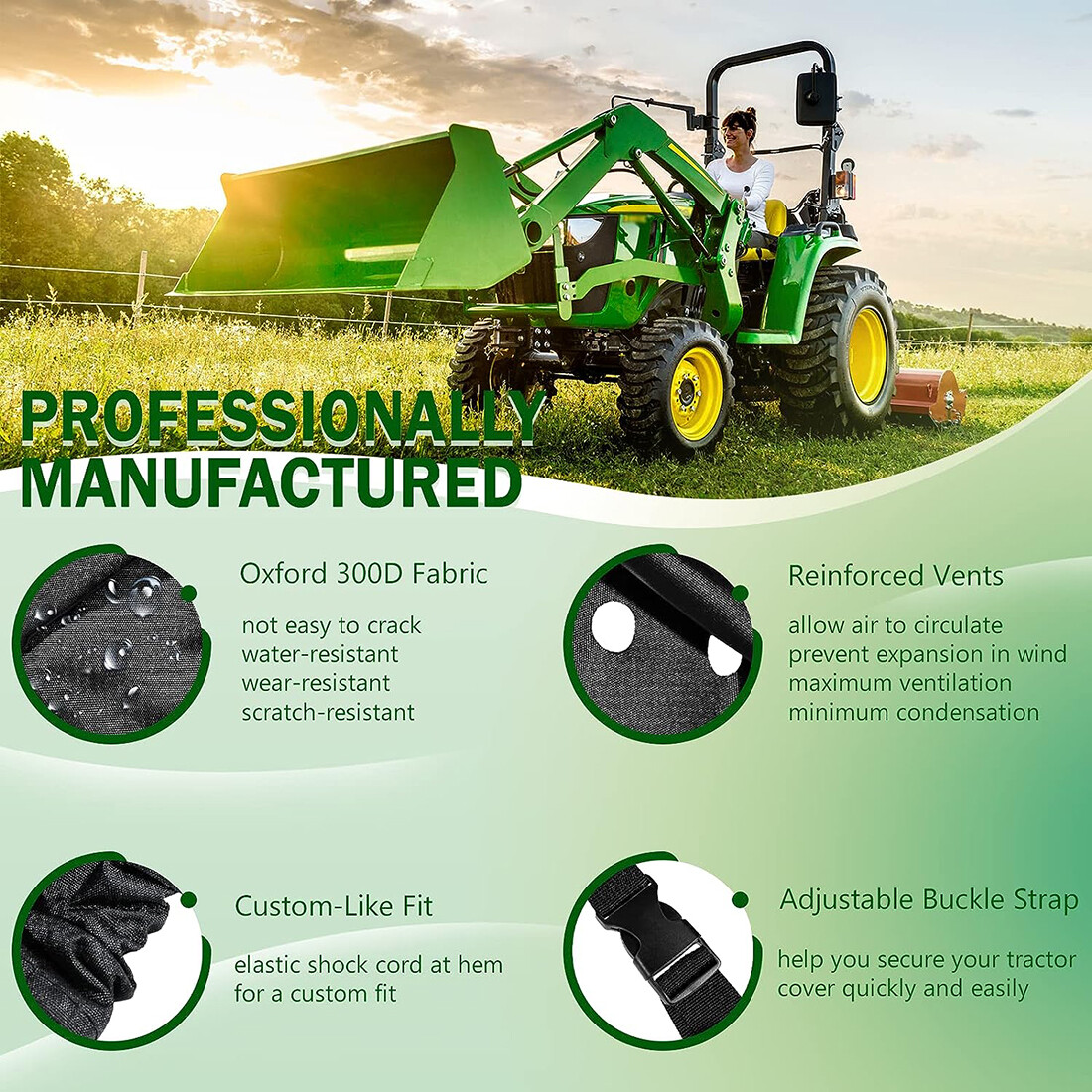 for John Deere Compact Utility Tractor Large Cover LP95637 | eBay