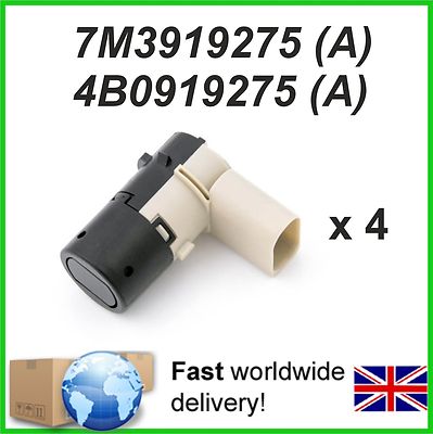 4 X Parking Sensor PDC AUDI FORD SEAT SKODA VW - 7M3919275A 4B0919275A ...