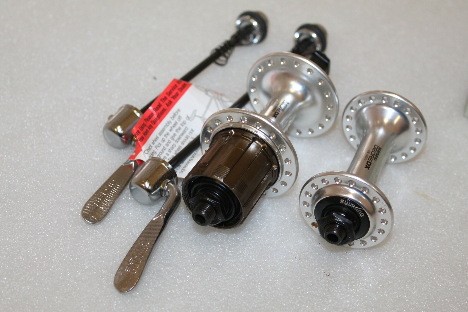 NOS Set Pareja Buje MTB SHIMANO Deore DX M650 FH-M650 HB-M650 36H Quick ...