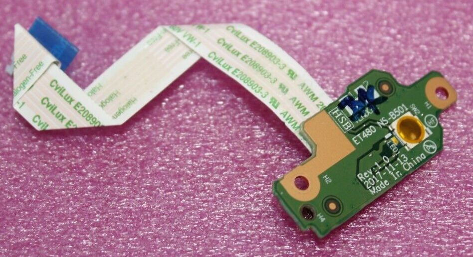 Genuine Lenovo Thinkpad T480 Power Button Board with Cable | NS-B501 ...