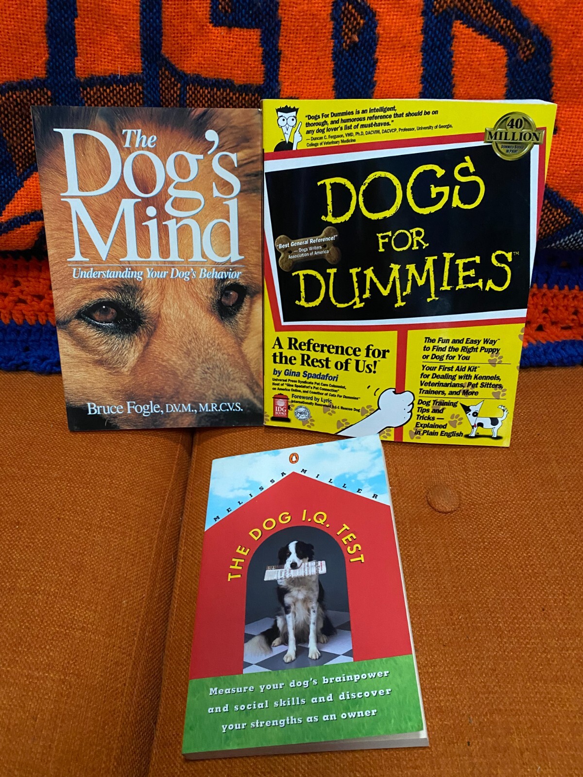 Lot of 3 Dog Books: The Dog's Mind (Fogle), Dog I.Q. Test, Dogs for ...