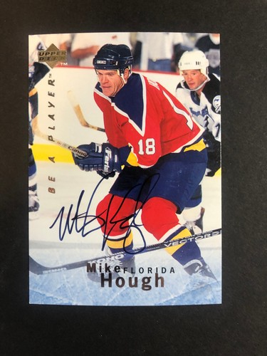 Mike Hough Signed 1995-96 UD Be a Player Auto Card #S122 Autograph | eBay