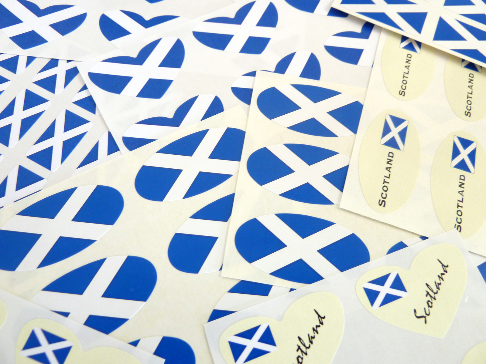 Scottish St Andrews Flag Stickers, Scotland Labels - Various Shapes ...