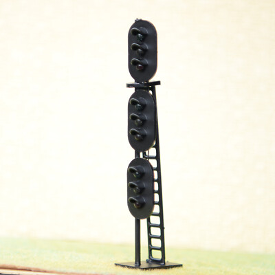 1 x O scale railroad block signals 3 target faces 3 aspects green ...