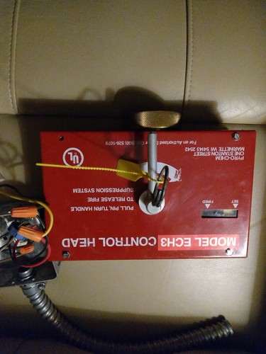 Pyro Chem Fire Supression System- (2)ADT-75 TANKS W/ ECH3 CONTROL HEAD ...