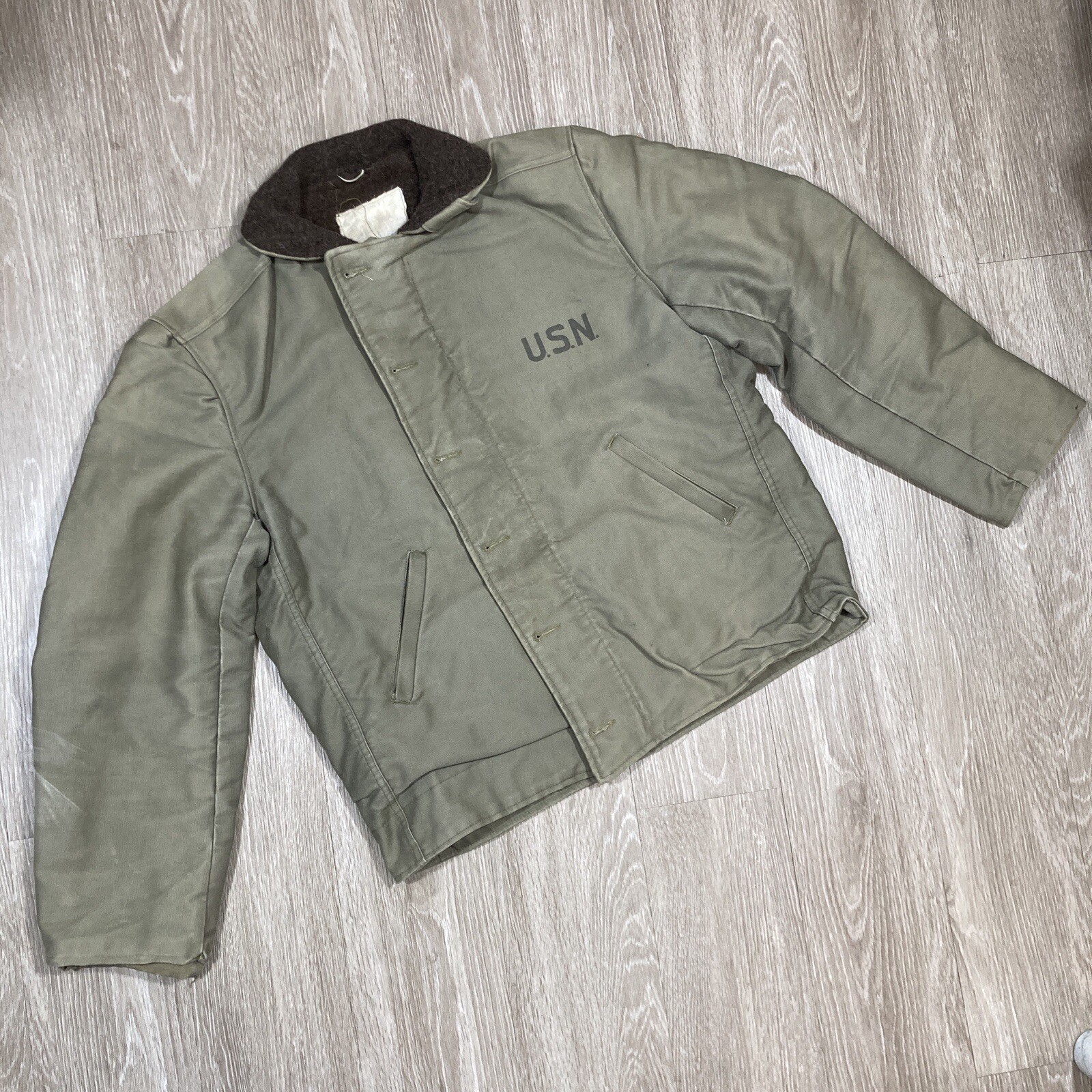 Military Jacket L Vintage 50s 60s US Navy Government … - Gem