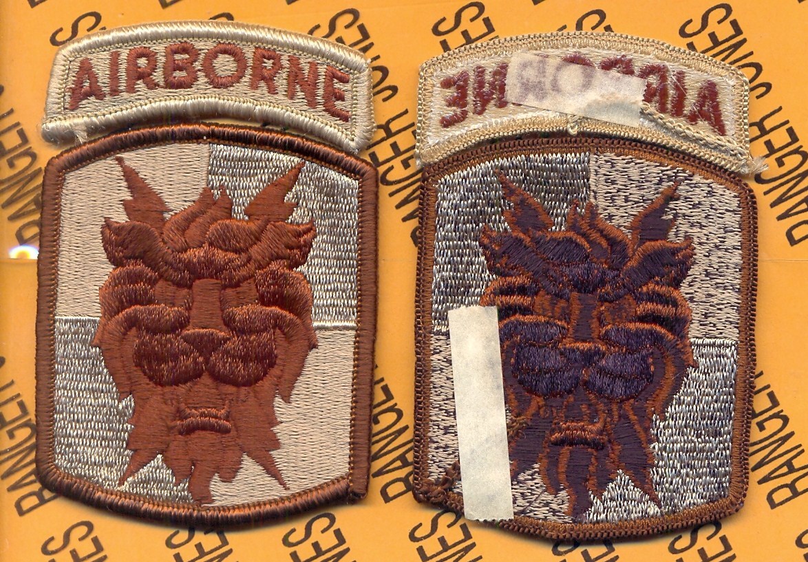 US Army 35th Signal Brigade Airborne Desert DCU uniform 3.75" patch m/e ...