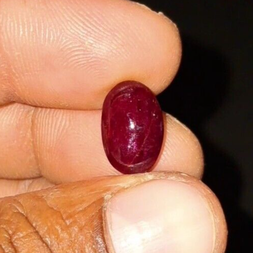 STAR RUBY RED NATURAL 7.00 Ct OVAL CABOCHON LOOSE GEMSTONE | eBay