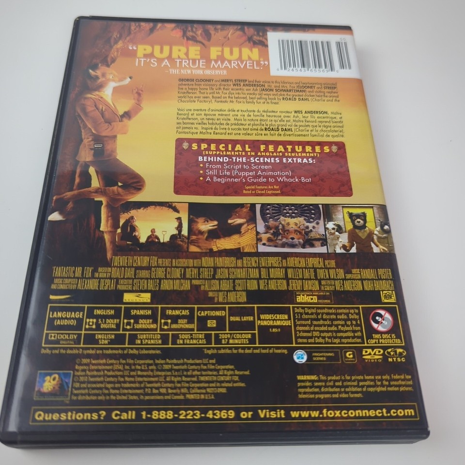The Fantastic Mr. Fox (DVD, 2010) 24543655695 | eBay