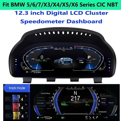 12.3'' Digital Instrument Cluster For BMW 5er X5 X6 Speedometer Virtual ...