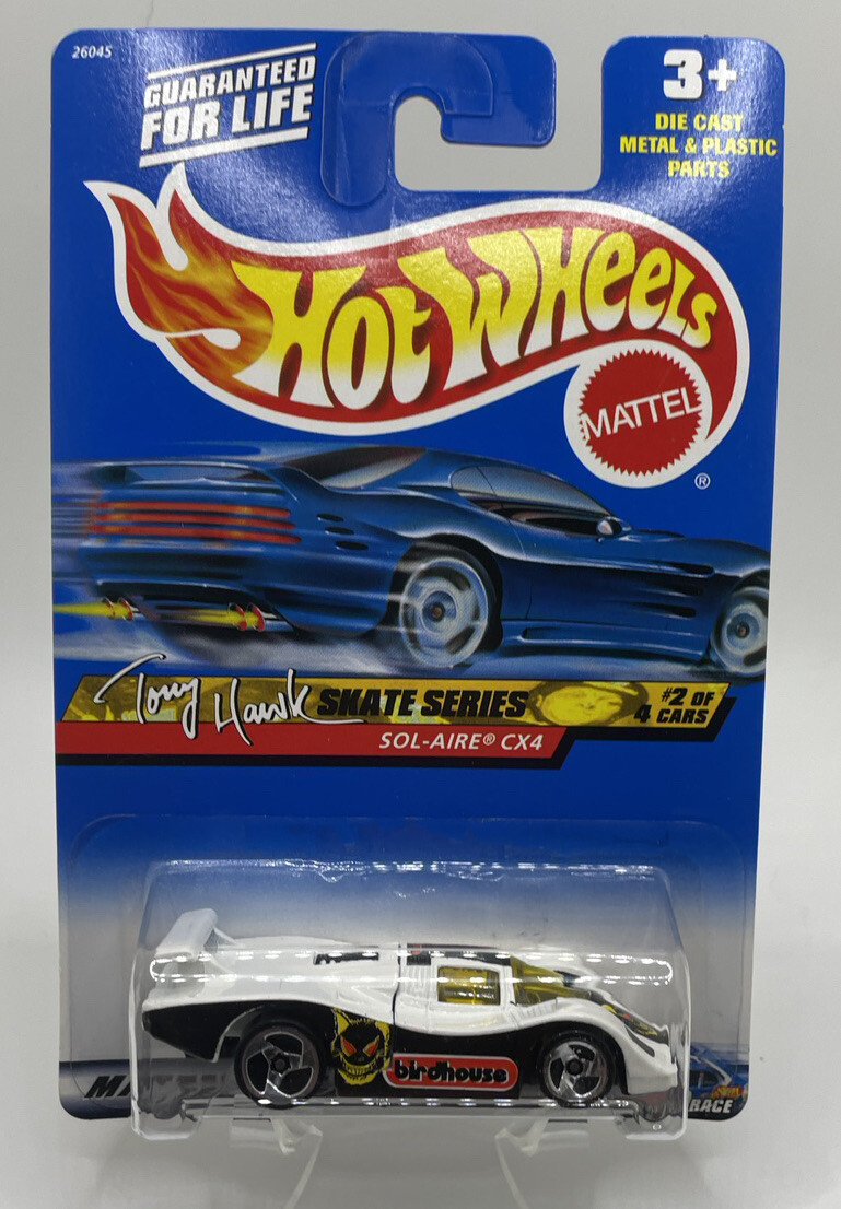 Hot Wheels 1999 Tony Hawks Skate Series Sol-Aire CX4 White 2/4 - NIB | eBay