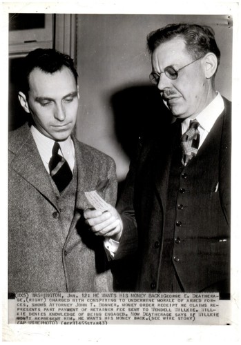 George Deatherage Charged Undermine Armed Forces Asst Press AP Photo ...