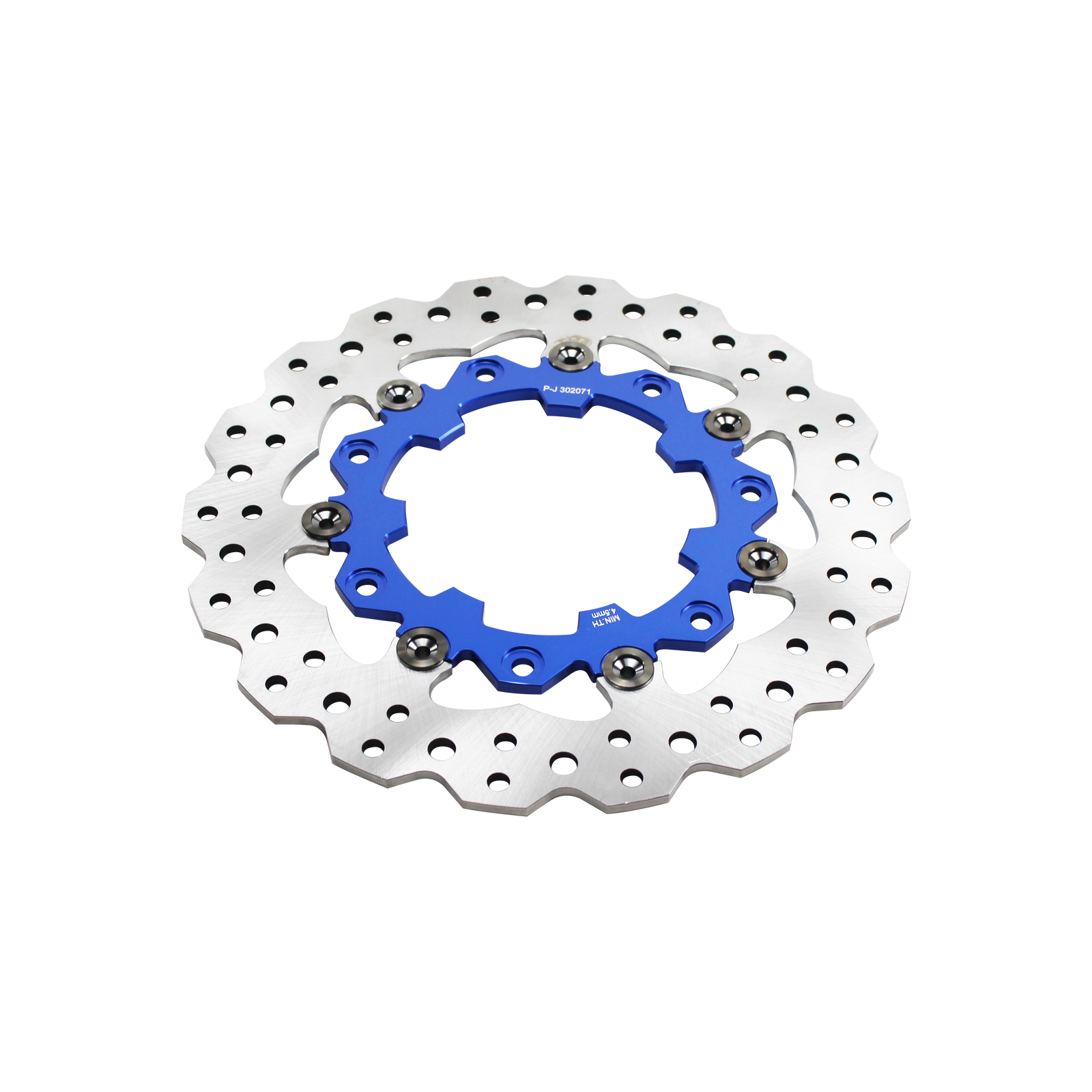 Blue 7 Holes Floating Front Brake Rotor for Harley 09-23 Touring ...