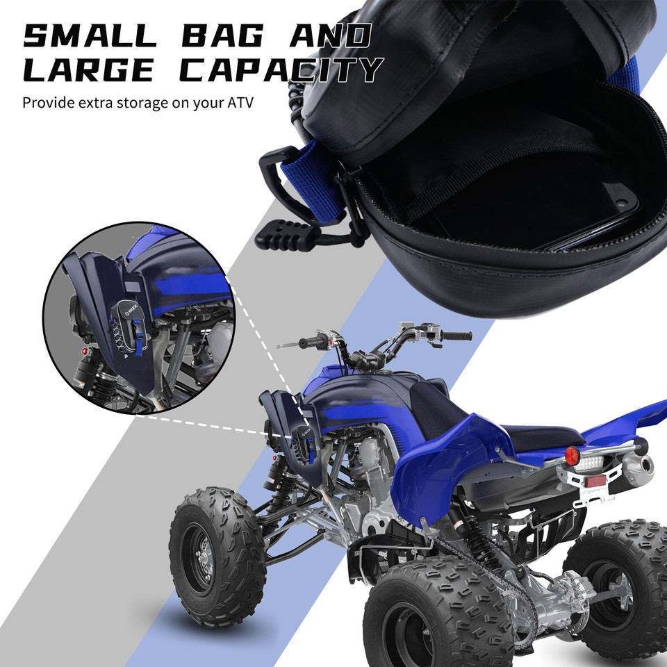 ATV Fender Pack Tool Bag Storage Luggage For Yamaha Raptor 700 700R SE ...