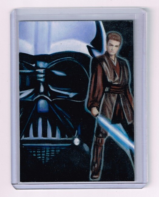 2013 ACEO Sketch Card STAR WARS Anakin DARTH VADER Anthony Douglas 1/1 ...
