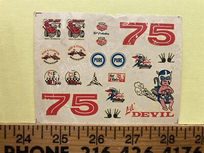 1960s AMT Decals 4002-7 Little Devil Craftsman Series Vtg | eBay