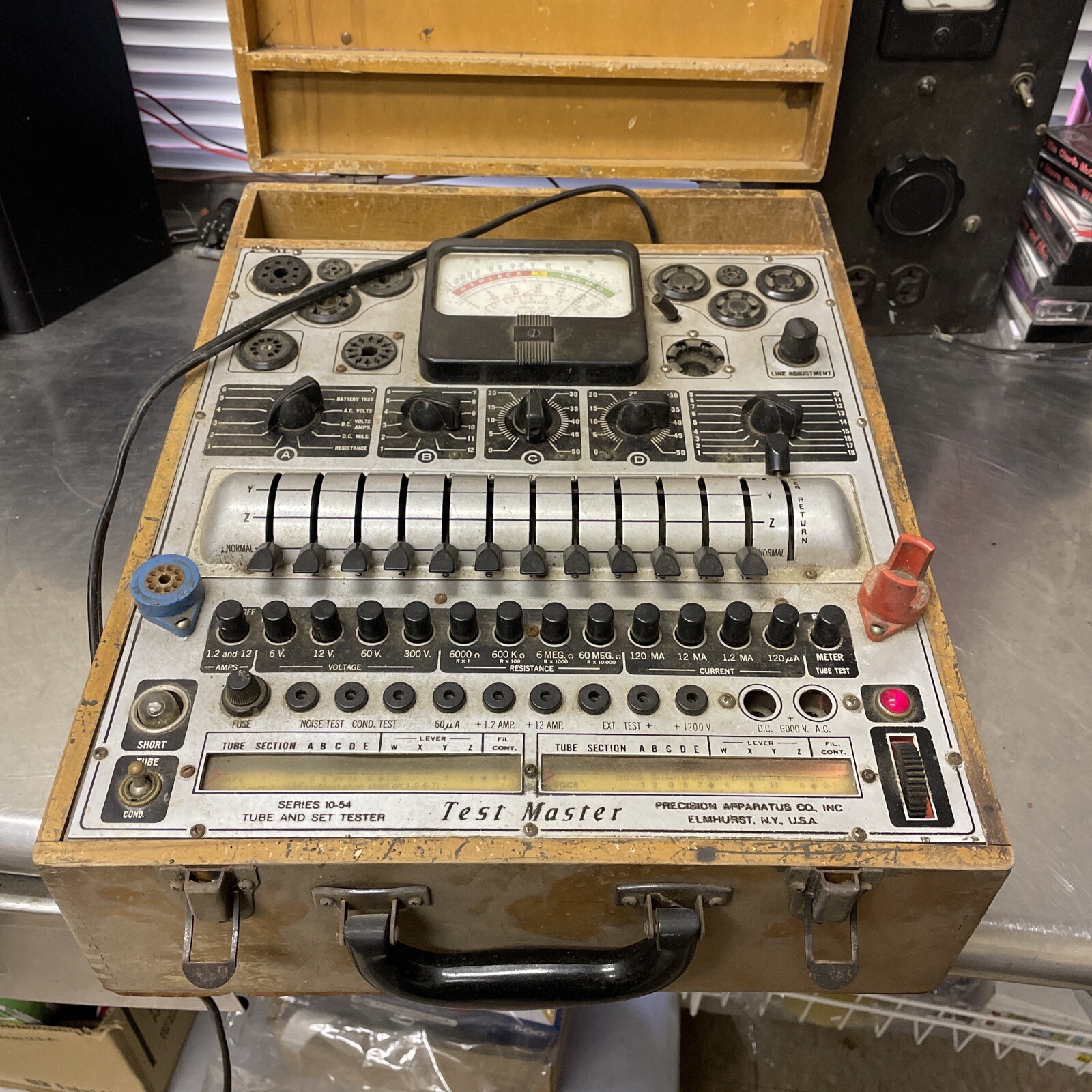 Precision Tube Master Series 10-12 Tube And Battery Tester TESTED | eBay