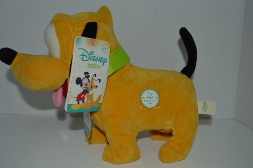 Disney Baby Pluto Toddler Animated Walking Barking Dog Pet Soft Toy ...
