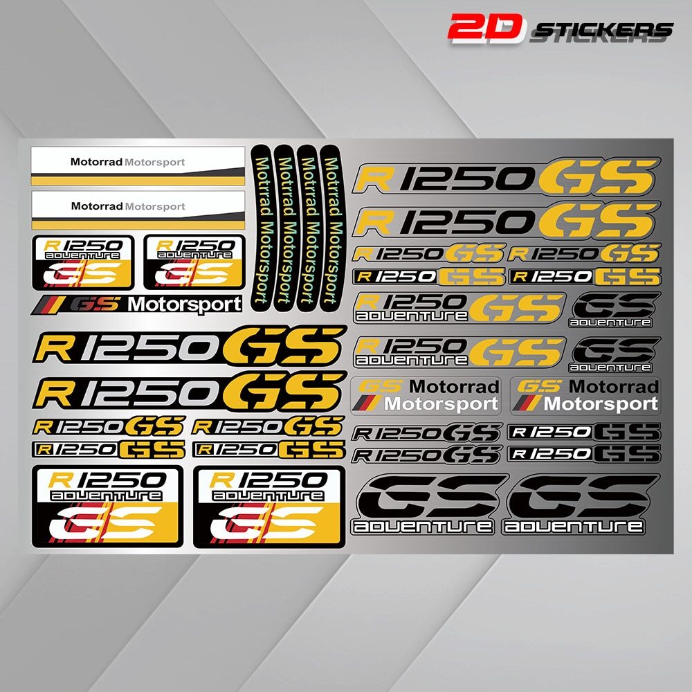 Body Fairing Decal Sticker For BMW R1250GS Adventure 40 Years GS ...