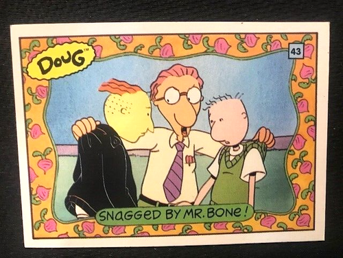1993 Topps Nickelodeon Doug Snagged by Mr Bone! #43 | eBay