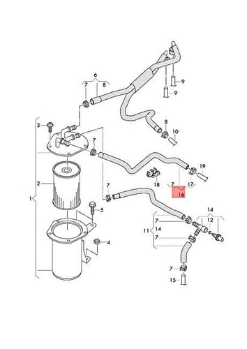 VW AUDI SEAT SHARAN SYNCRO 4MOTION TIGUAN Q3 FUEL LINE 7N0130307D | eBay